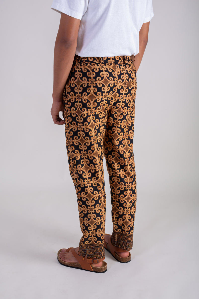 Traditional Black Batik Pants – THAWB